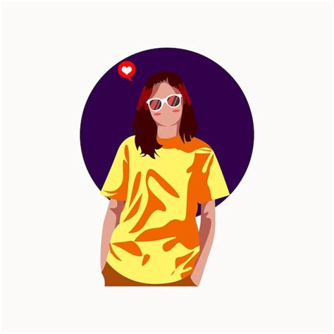 Premium Vector Cute Girl Vector Design