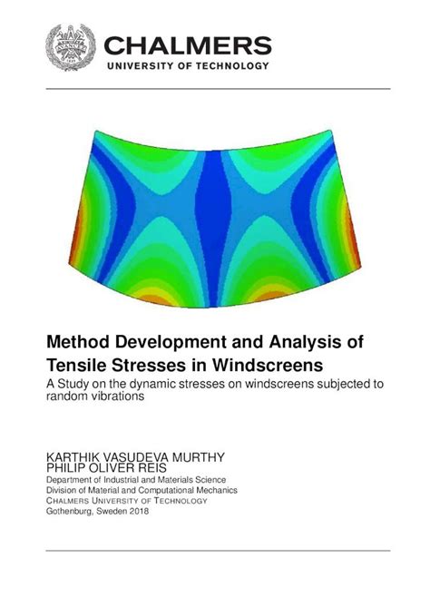 Pdf Method Development And Analysis Of Tensile Stresses In