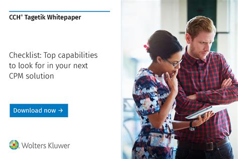 Checklist Top Capabilities To Look For In Your Next Cpm Solution Cch Tagetik Wolters Kluwer
