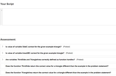 Solved Triangle Calculations Script With Two Anon