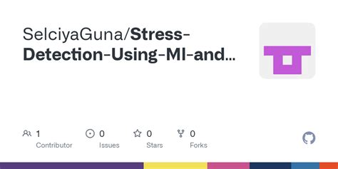 Github Selciyaguna Stress Detection Using Ml And Image Proc