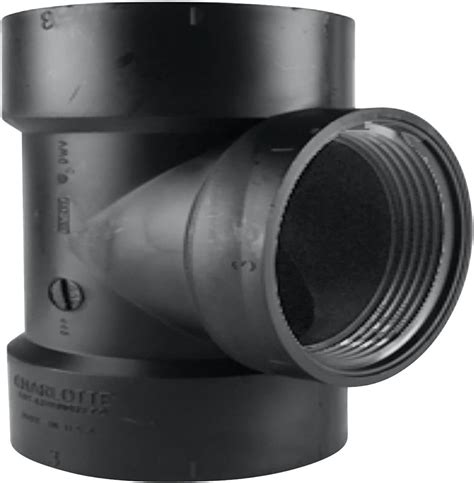 Tee Cleanout Abs2hxhxfpt By Charlotte Mfrpartno Abs00450800ha