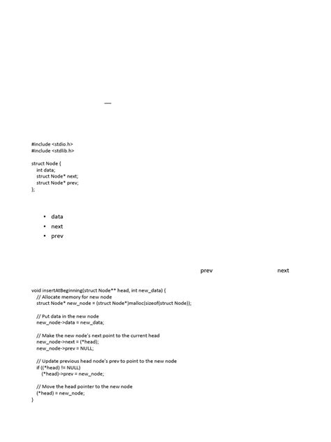 Doubly Linked List In C With Proper Explanation Pdf Pointer Computer Programming