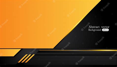 주황색 노란색과 검은 색 추상 사업 배경 프리미엄 벡터