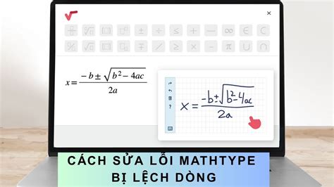 Hướng dẫn nhanh cách khắc phục lỗi lệch dòng trong MathType cực đơn giản