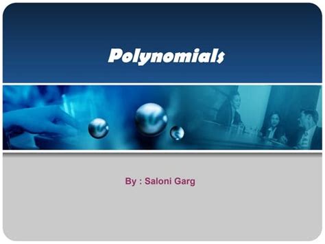 Polynomials Mathematics Grade 7 Pptx