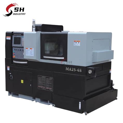 Two Spindle Axis Swiss Type CNC Automatic Lathe For High Precision