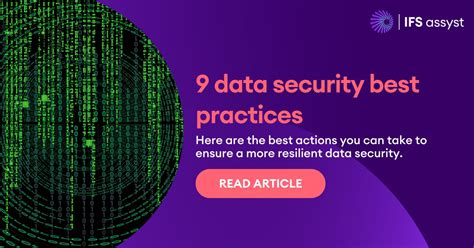 Ifs Assyst On Linkedin 9 Data Security Best Practices For Your