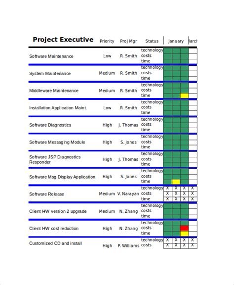 Excel Project Template Excel Documents Download