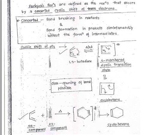 Career Endeavour Pericyclic Reaction Organic Chemistry Class Notes