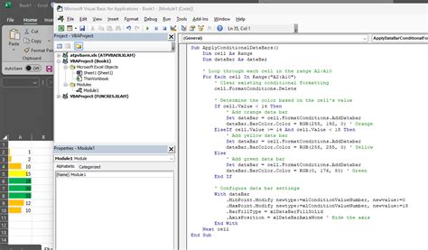 3 Color Data Bar Set Conditional Formatting Microsoft Community
