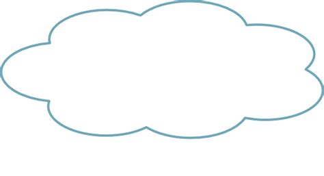 Thought Cloud Blue Th Clip Art At Vector Clip Art Online