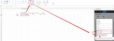 Custom Reports In Add In For Excel 365