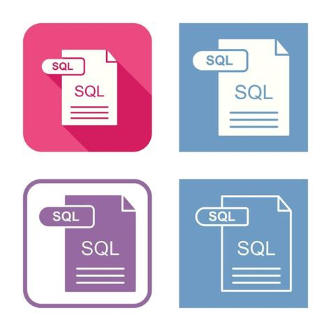 Sql Vector Icon 33090976 Vector Art At Vecteezy