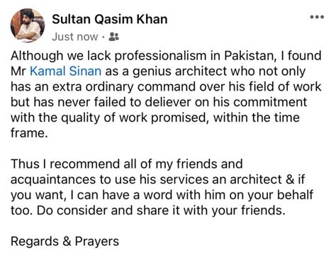 Architect Hammad Bhatti Posted On Linkedin