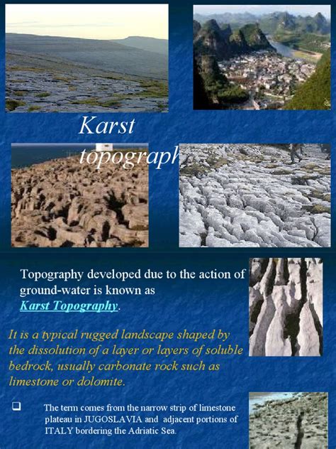 Karst Topography Pdf Sinkhole Limestone