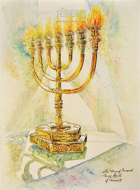 Burning Menorah Kingdom Favor