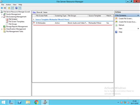 File Server Resource Manager ile Dosya Filtreleme Mustafa Sabri OĞUZ