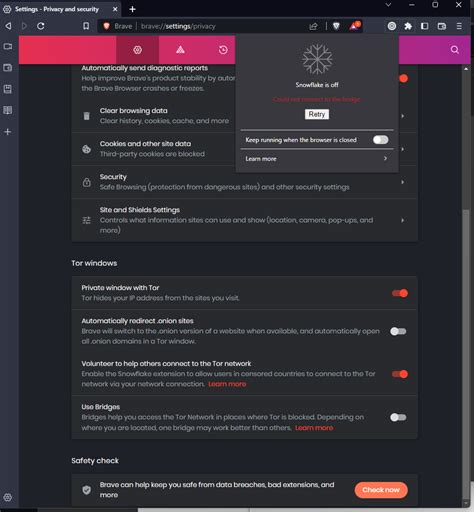 Promoting The Snowflake Extension In Brave · Issue 25315 · Bravebrave Browser · Github