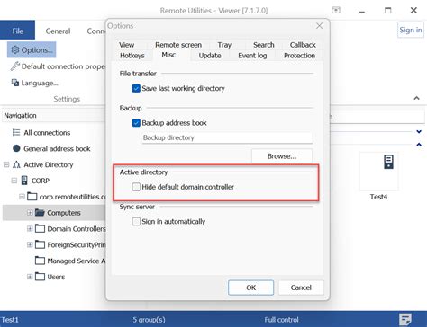 Active Directory Integration Remote Utilities