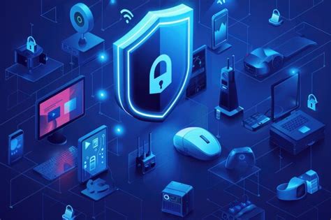 Quotdigital Defense Iot Security Fortress Protecting Connected Devicesquot Isolated On White