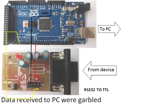 USB To Serial Connection To PC And UART To TTL Connection To Arduuino Problem Networking