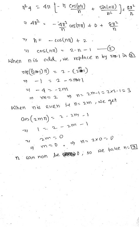 Solved Let N Be A Positive Integer Solve The Initial Value Problem