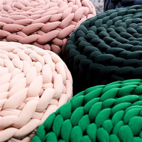 Knit Pouf Etsy