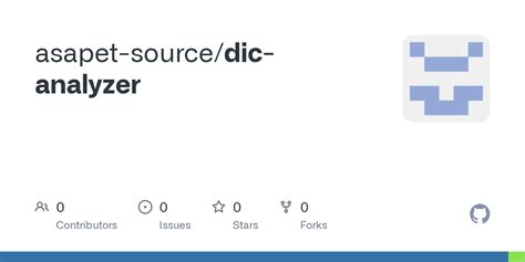 Github Asapet Sourcedic Analyzer · Github