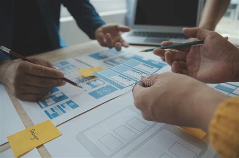 Ux Ui And Programming Development Technology Stock Image Image Of