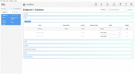 ZCL Advanced Platform ZAP Tool For Matter Reference Guides Silicon Labs Matter Latest