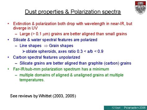 Polarized Thermal Emission From Interstellar Dust John Vaillancourt