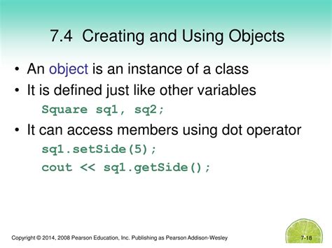 Ppt Chapter 7 Introduction To Classes And Objects Powerpoint