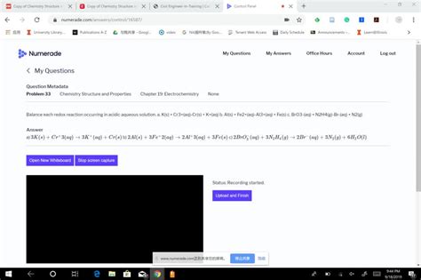 Balance Each Redox Reaction Occurring In Acidic Aqueous Solution A K S Cr3 Aq Cr S K