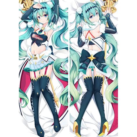 Racing Miku Hatsune Bunny Hugging Body Pillow Cover Case Kimono Miku Decorative Pillowcases