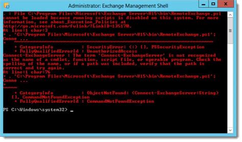 RemoteExchange Ps Cannot Be Loaded SuperTekBoy