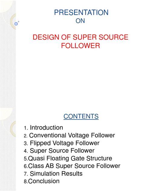 super source follower pdf amplifier field effect transistor