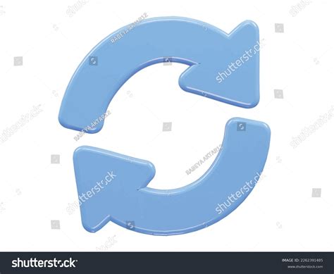 Refresh Icon 3d Rendering Vector Illustration Stock Vector Royalty