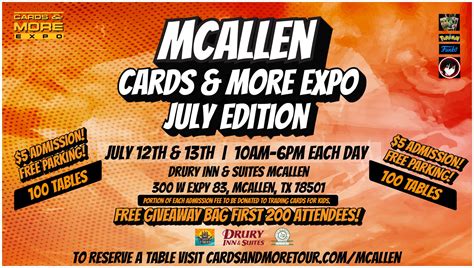 Cards Cards And More Is Coming To The Mcallen Area July 12th And 13th At