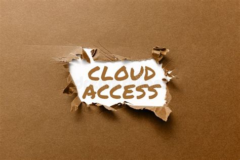 Handwriting Text Cloud Access Business Idea Software Tool Between The Organization And The