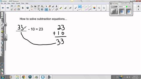 How To Solve Subtraction Equations YouTube