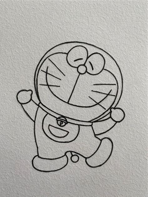 简笔画图片大全可爱哆啦a梦（精选17张） 简笔画图片大全