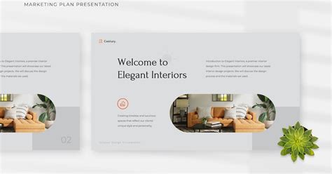 Century Дизайн интерьера Powerpoint Включая комната и современное Envato Elements
