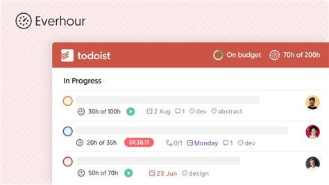 Todoist Time Tracking By Everhour Try For Free