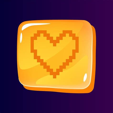like glossy ui button with pixelated icon 16090342 vector art at vecteezy