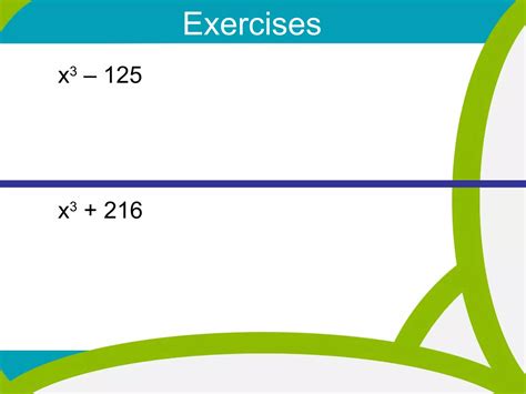 2 27 12 special factoring sum and difference of two cubes ppt