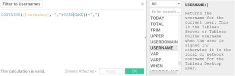 User Filters In Tableau Server Part 2 The Data School