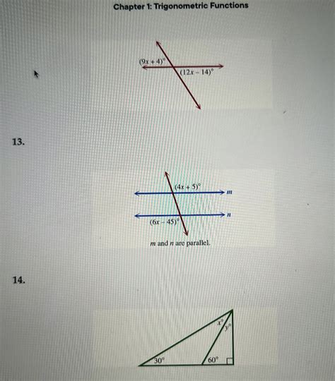 Solved Chapter Trigonometric Functions Chegg