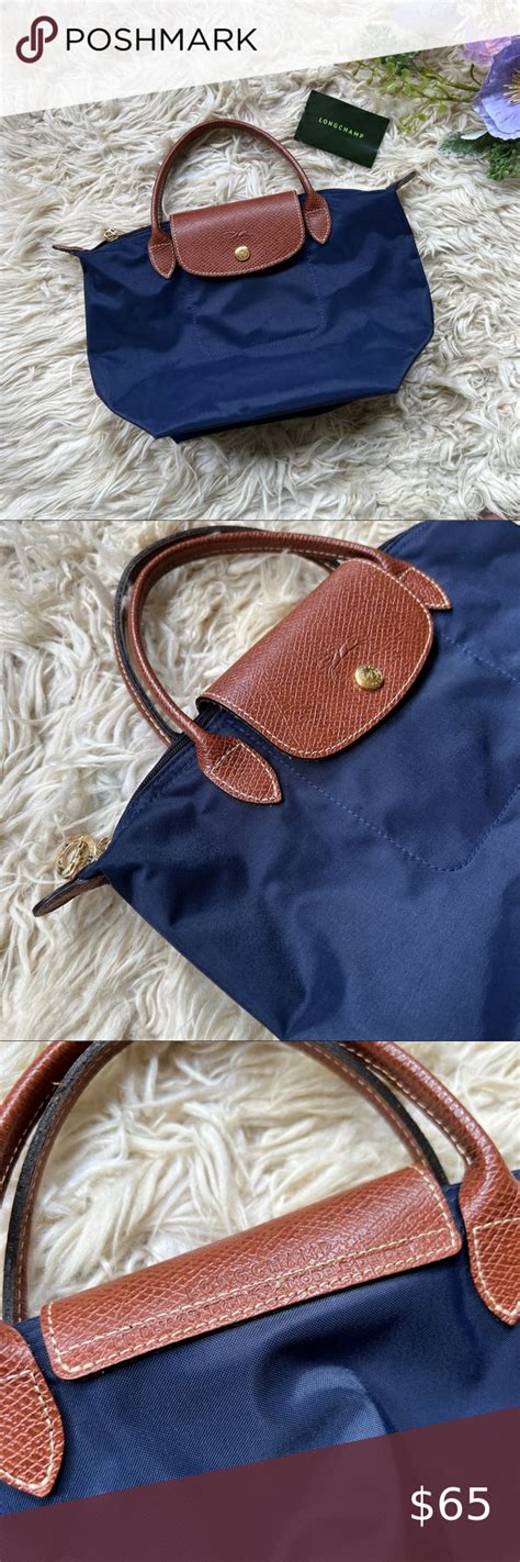 Nwot Longchamp Mini Le Pilage Type “s” Modele Depose Navy Longchamp