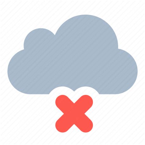 cloud delete data remove storage icon download on iconfinder